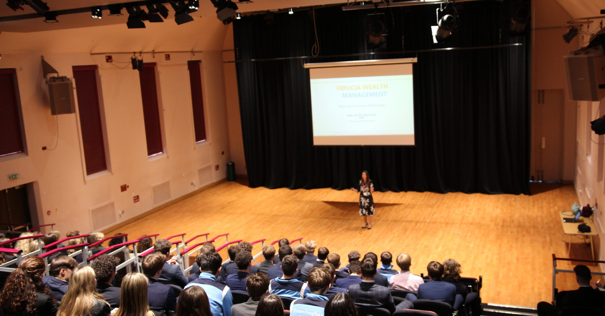 Students of Framlingham College receive visit from Fiducia